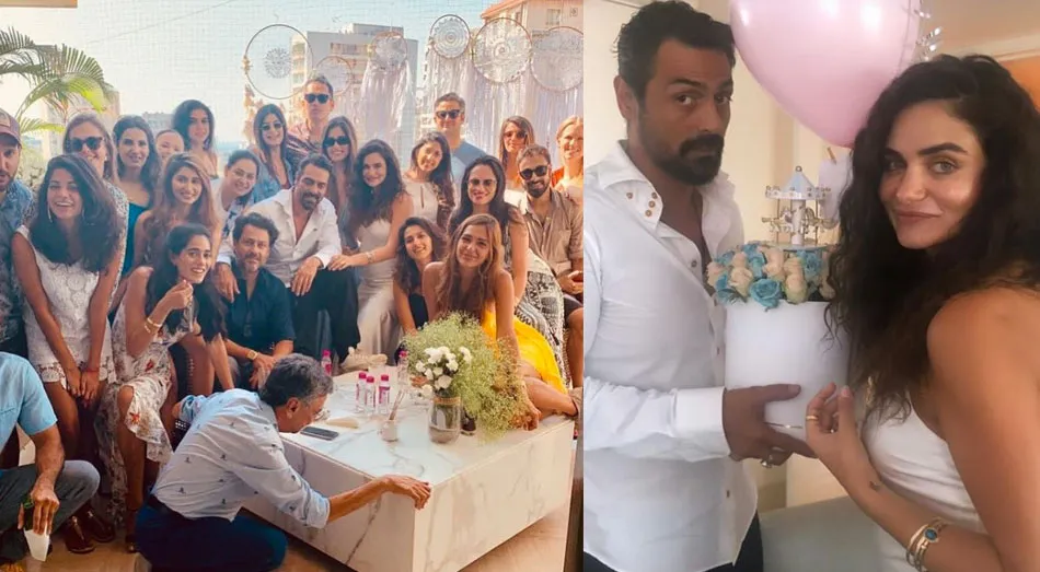 INSIDE PICS! Arjun Rampal Throws A Baby Shower For Girlfriend Gabriella ...