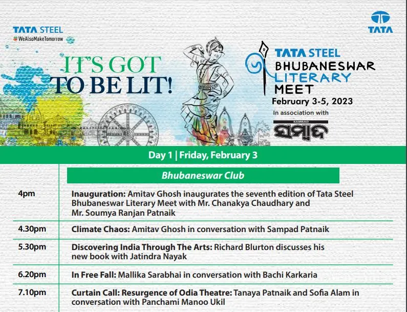 Tata Steel Bhubaneswar Lit Fest begins tomorrow; here’s complete schedule