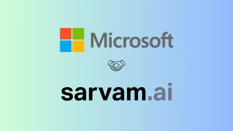 Sarvam AI Partners with Microsoft to Bring its Indic Voice LLM to Azure