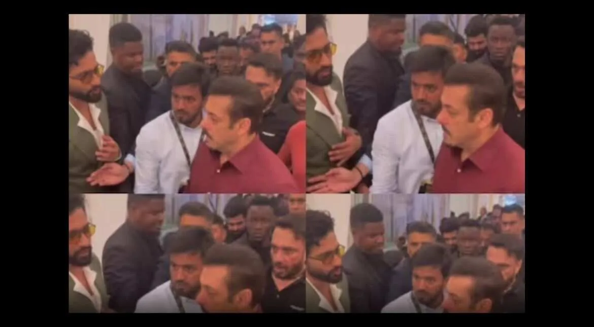 In shocking viral video, Salman Khan's security pushes away Vicky ...