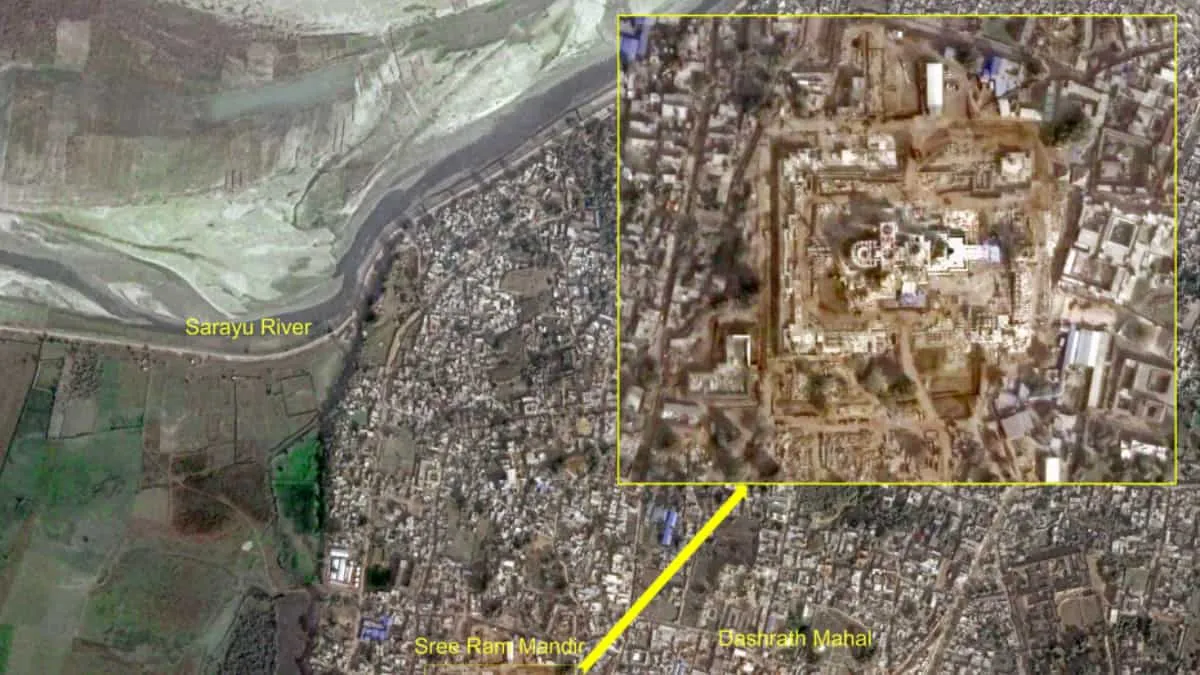 Ram Mandir in Ayodhya: ISRO's satellite view of Ram temple shows holy ...