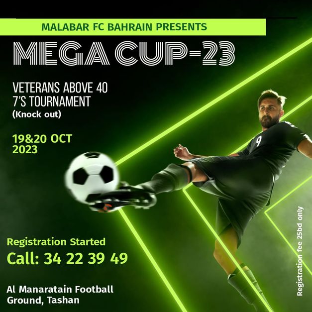 Malabar Mega Cup: Bahrain's Premier Veterans Tournament to Promote ...