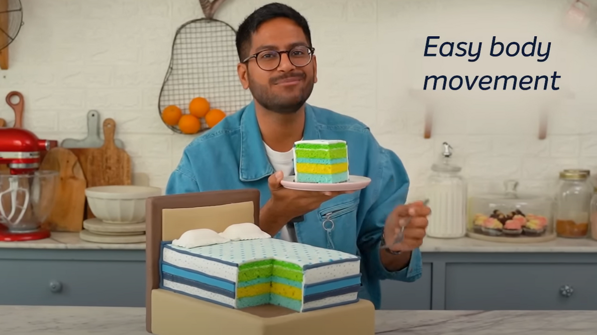 Sleepwell unveils nexa foam with cake analogy