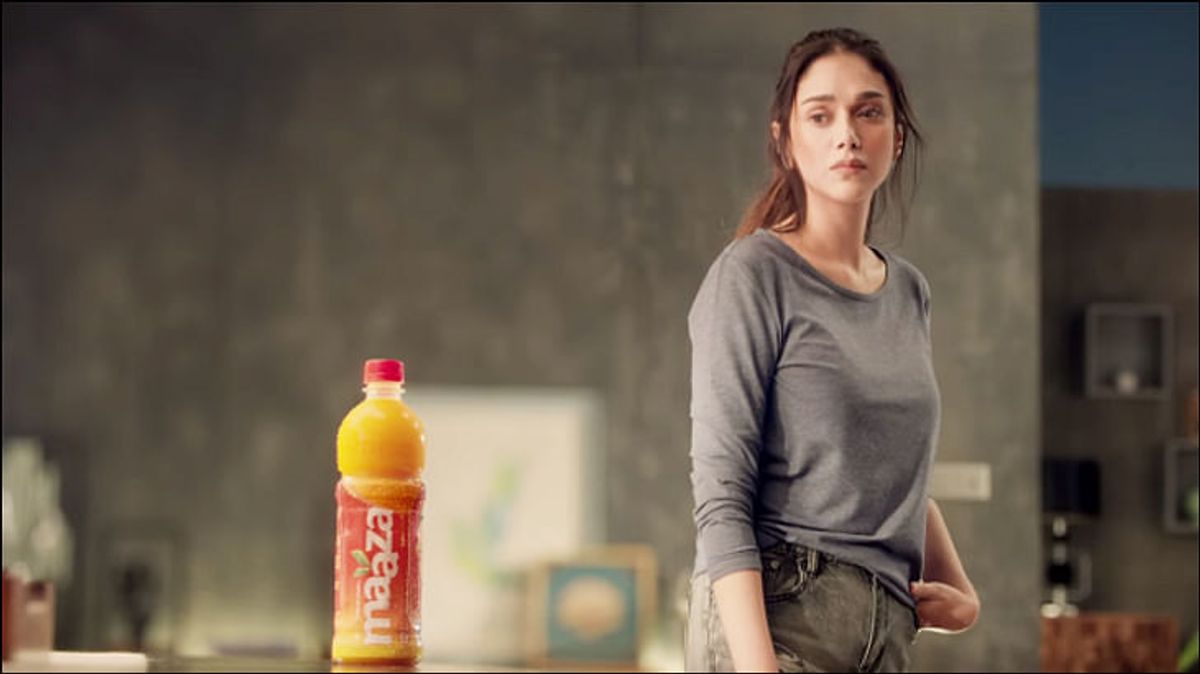Maaza shows off new bottle packaging in formulaic ad