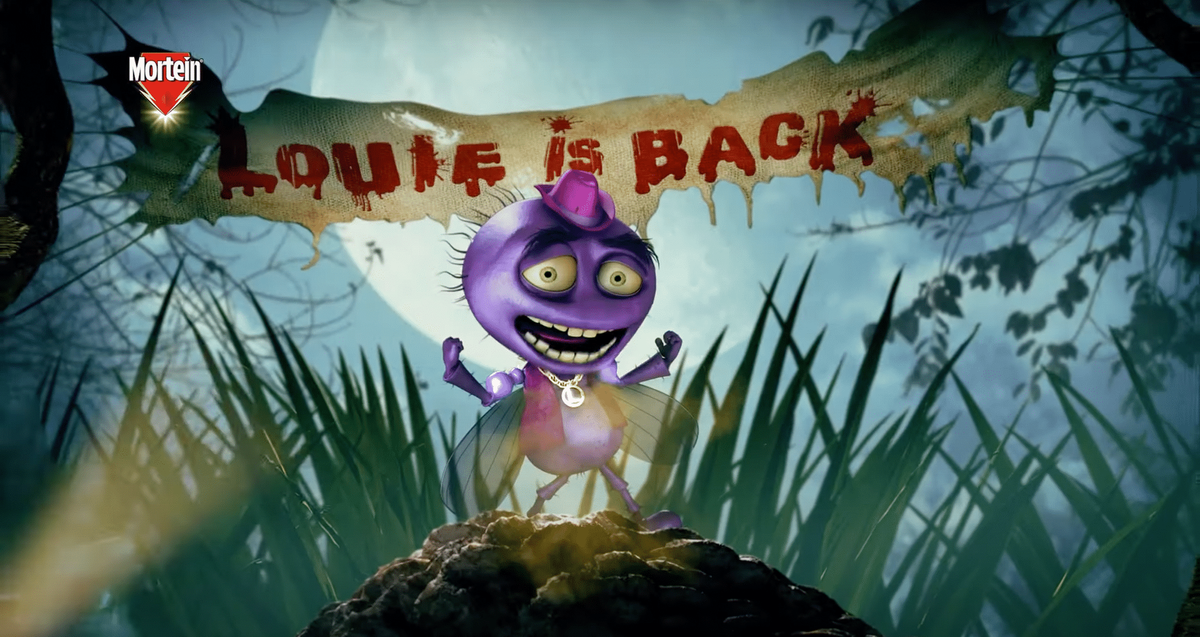Mortein brings back mascot 'Louie' in two ads