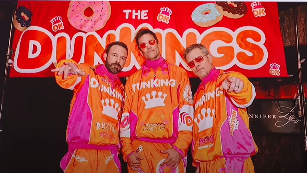 Ben Affleck, Matt Damon, and Tom Brady are in Dunkin’s ultimate boy ...