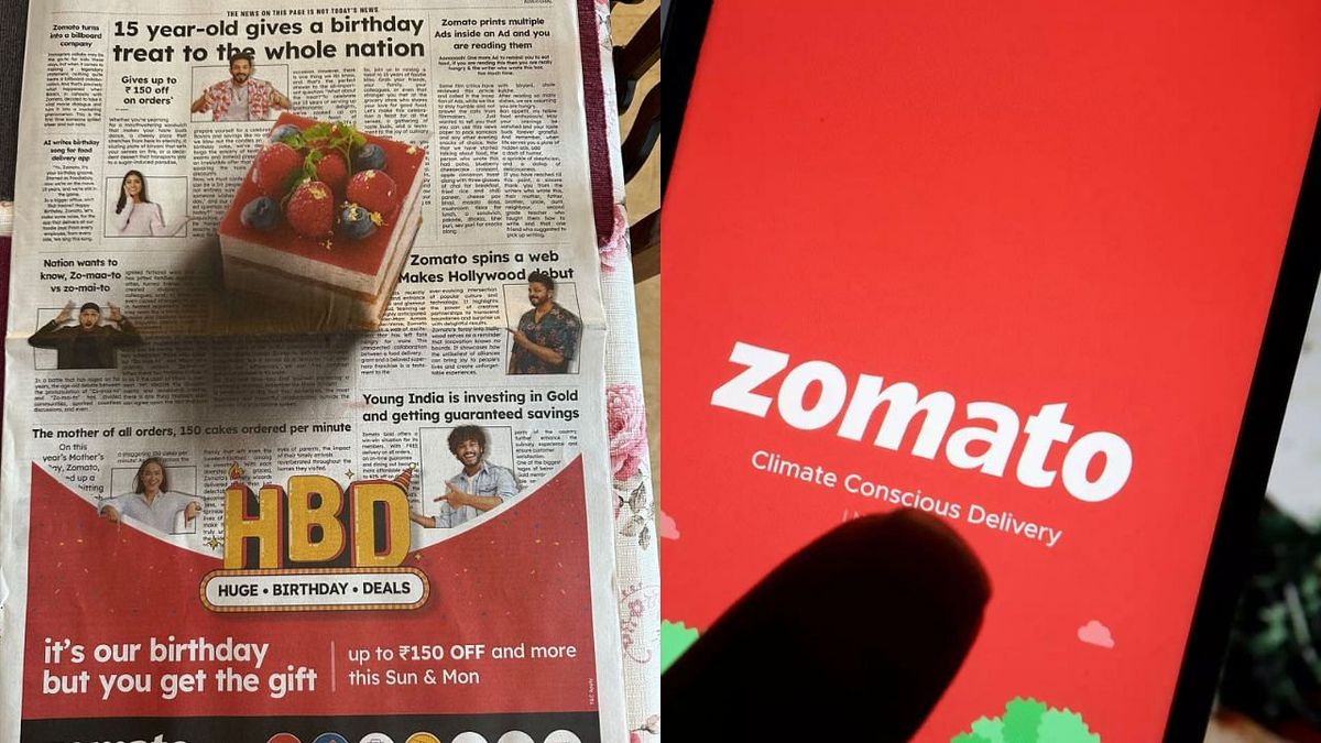 Zomato celebrates its birthday with an innovative print campaign