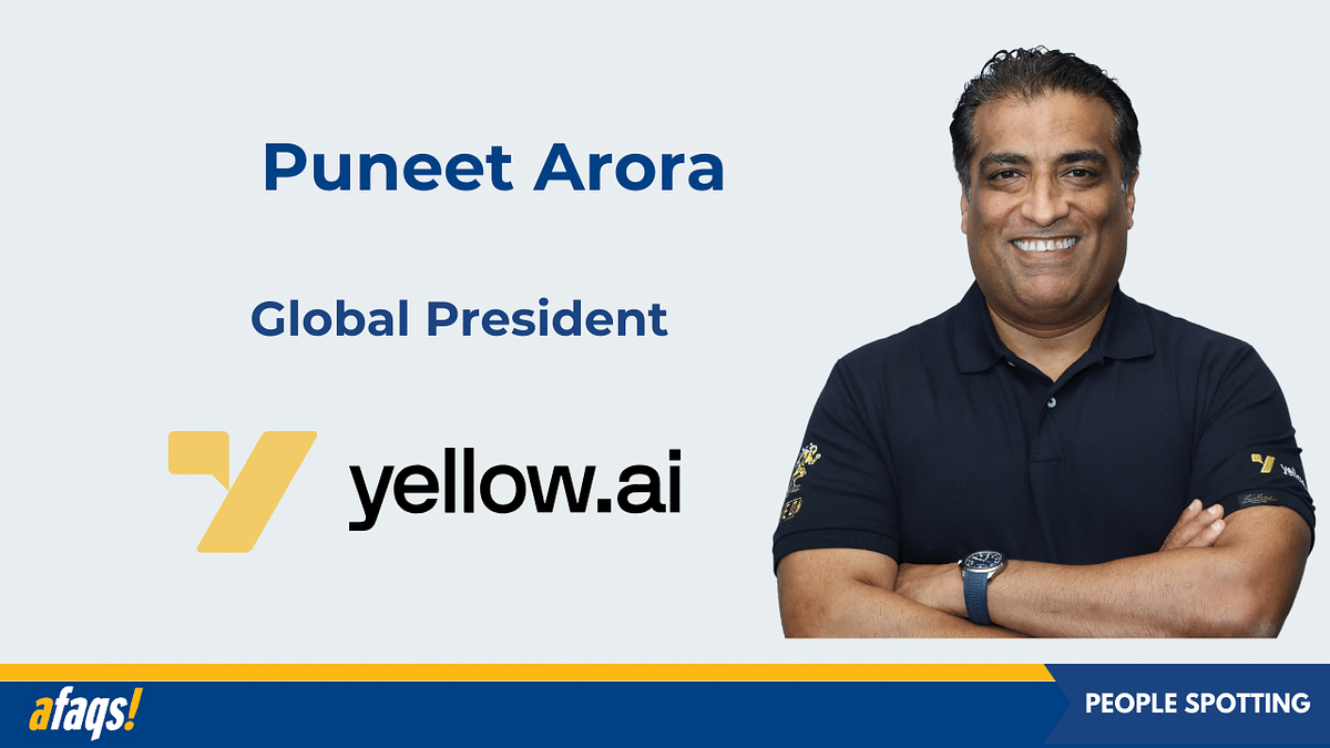 Yellow.ai appoints Puneet Arora as Global President