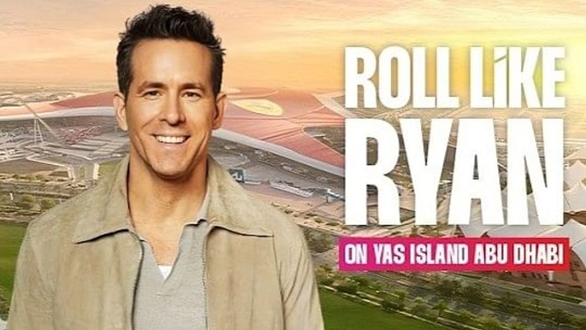Actor Ryan Reynolds skydives his way to becoming Yas Island, Abu Dhabi ...