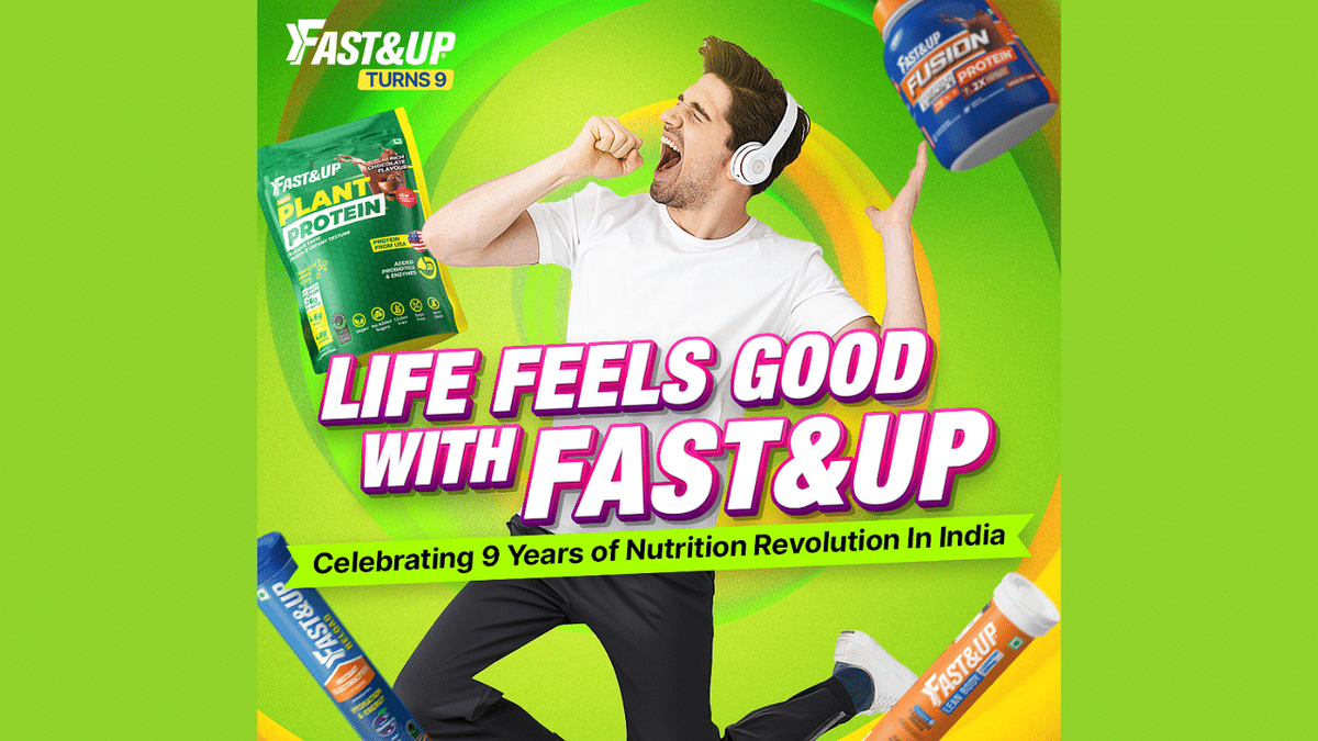 Fast&Up celebrates 9 years of nutrition revolution in India with a new ...
