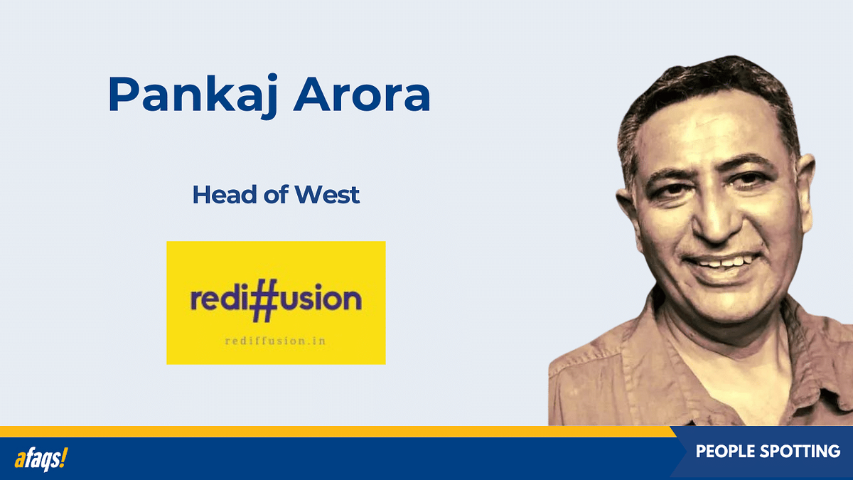 Rediffusion appoints Pankaj Arora as head of west