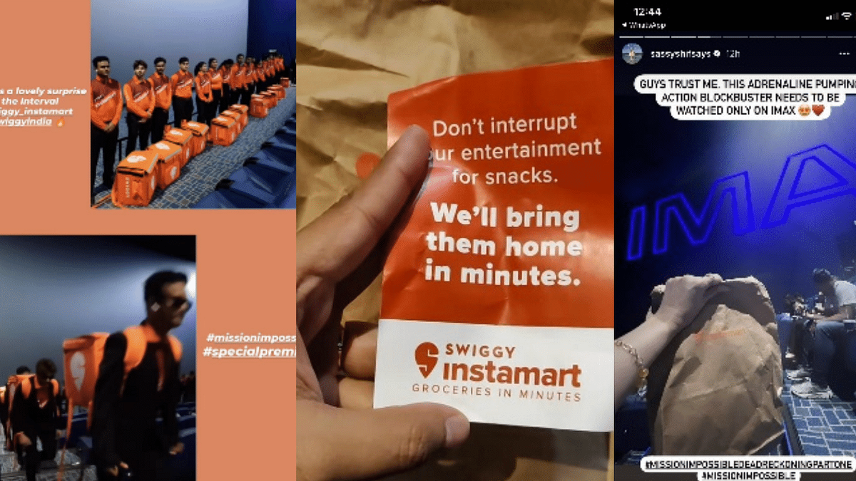 Swiggy Instamart’s secret agent delivers snacks at Mission Impossible ...