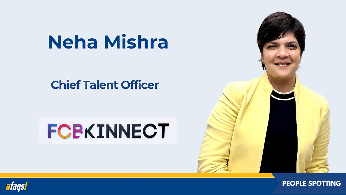 Neha Mishra is the chief talent officer of FCB Kinnect and FCB/SIX India