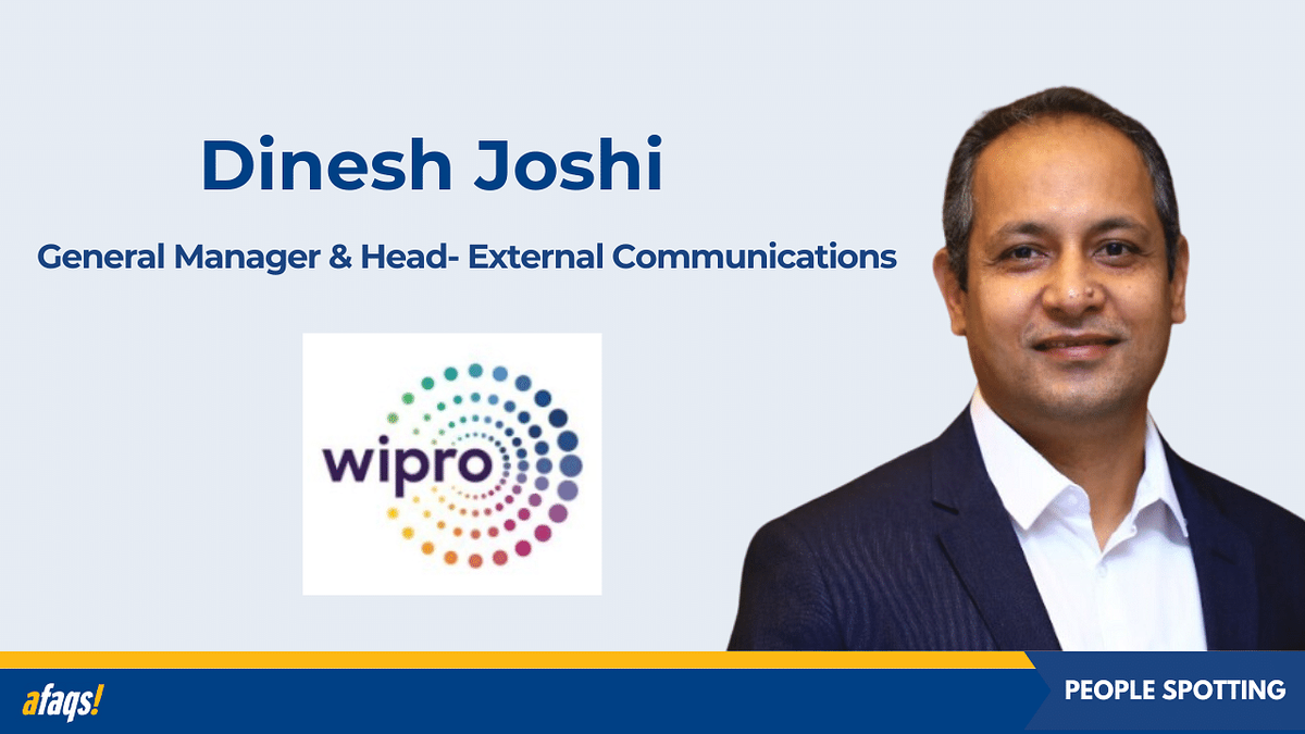 Dinesh Joshi joins Wipro as general manager and head of external communications