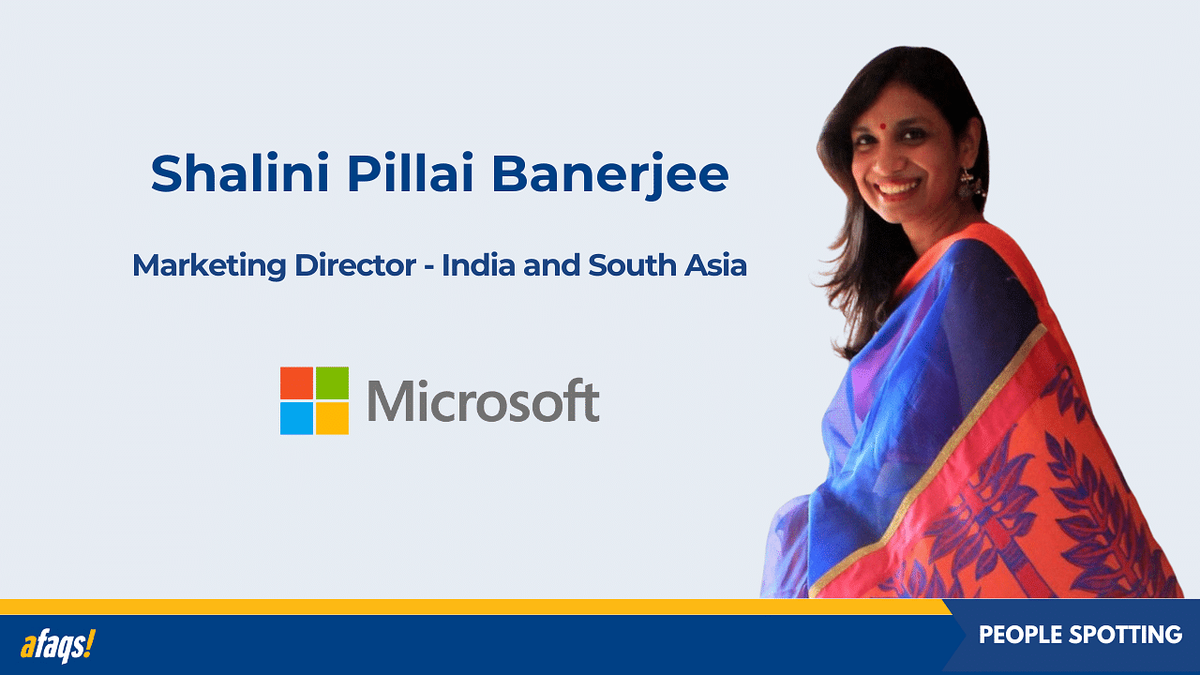 Microsoft names Shalini Pillai Banerjee as marketing director - India and South Asia