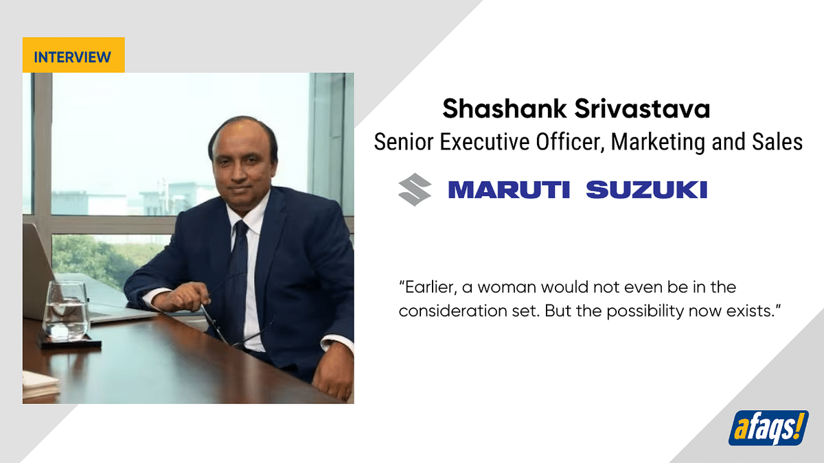 Maruti Suzuki is open to female brand endorsers: Shashank Srivastava