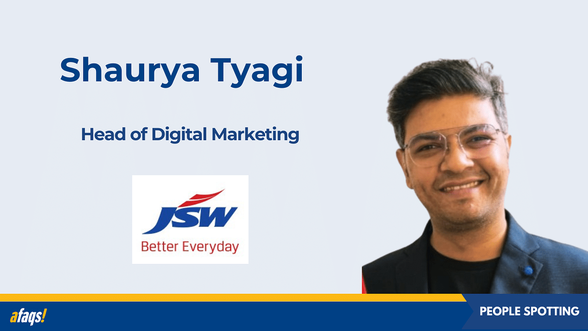 Shaurya Tyagi joins JSW as head of digital marketing