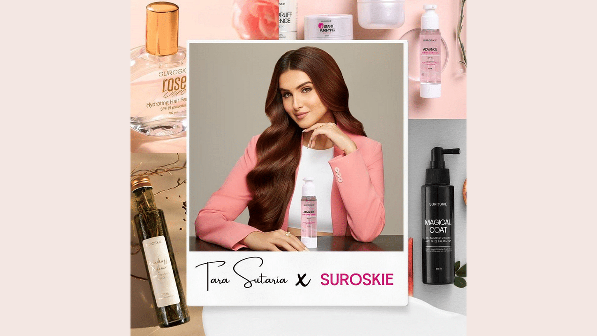 Tara Sutaria is the new face of Suroskie's hair care segment