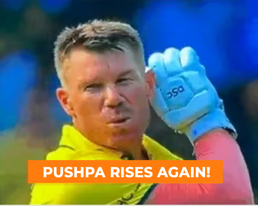 WATCH: David Warner does Pushpa celebration once again after scoring ...