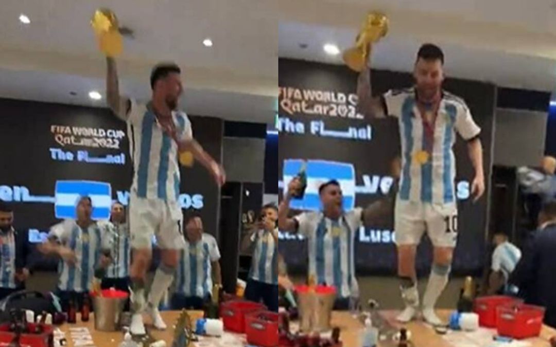Watch: Lionel Messi’s dance moves on table FIFA World Cup victory ...