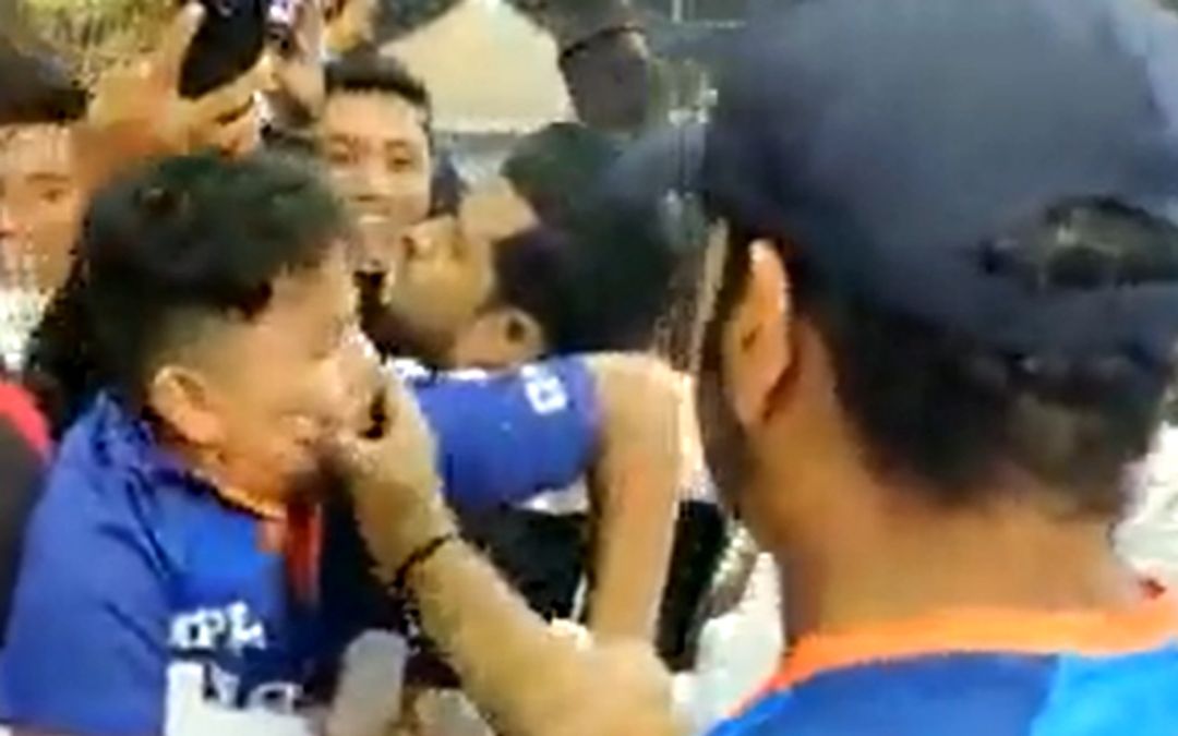 Watch: Adorable moment between Rohit Sharma and crying young fan goes ...