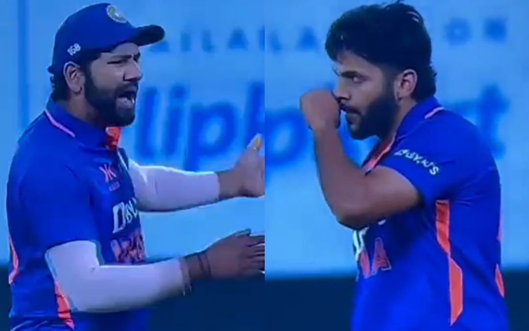 Watch: Rohit Sharma’s animated behavior with Shardul Thakur during the ...