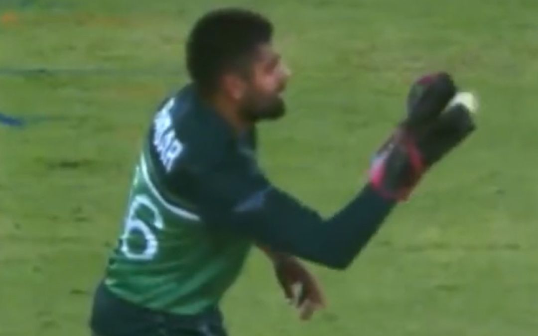 Watch Babar Azams Bizarre Move Costs Pakistan Five Penalty Runs