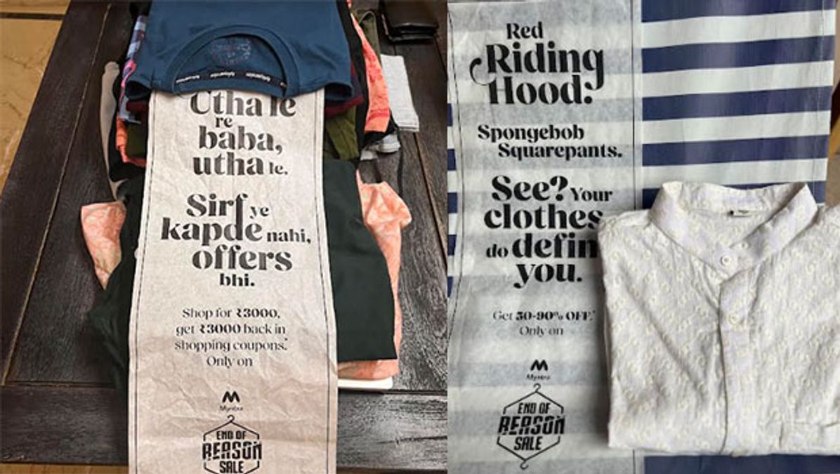 Talented makes Myntra's first 'press ad', literally