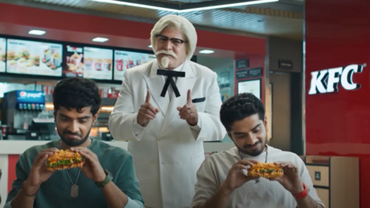 KFC's new proposition is 'Don't think, just eat,' for Double Down ...