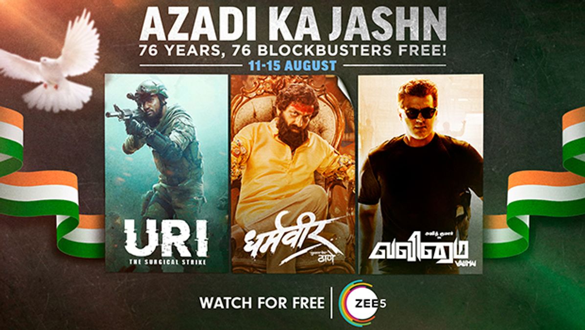 Zee5 unveils campaign 'Azaadi Ka Jashn, Zee5 Ke Sang' to celebrate ...