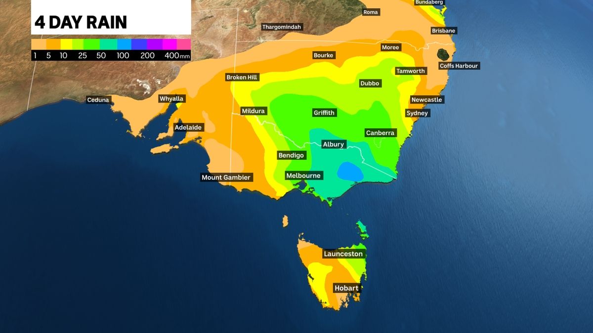 Heavy Rainfall And Flash Flooding Threaten New South Wales And Victoria