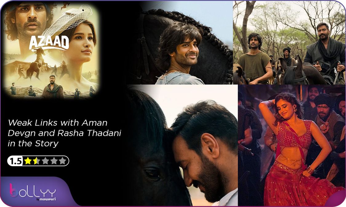 Film Azaad Review: Aman Devgan and Rasha Thadani Weaken the Story