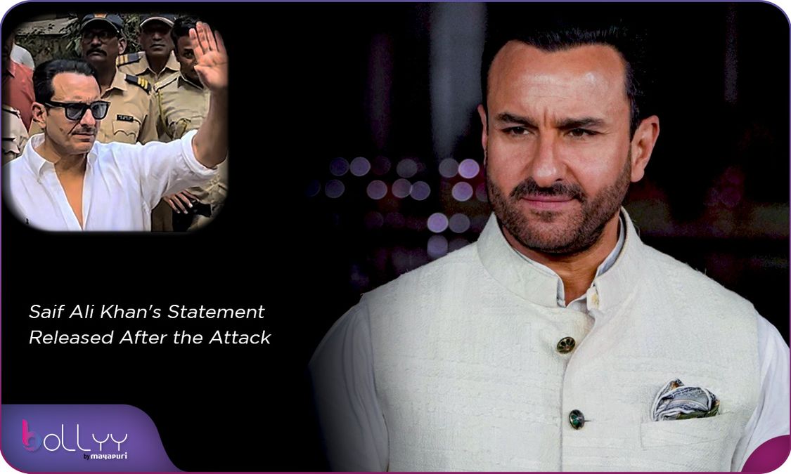 Saif Ali Khan's Statement Released After the Attack
