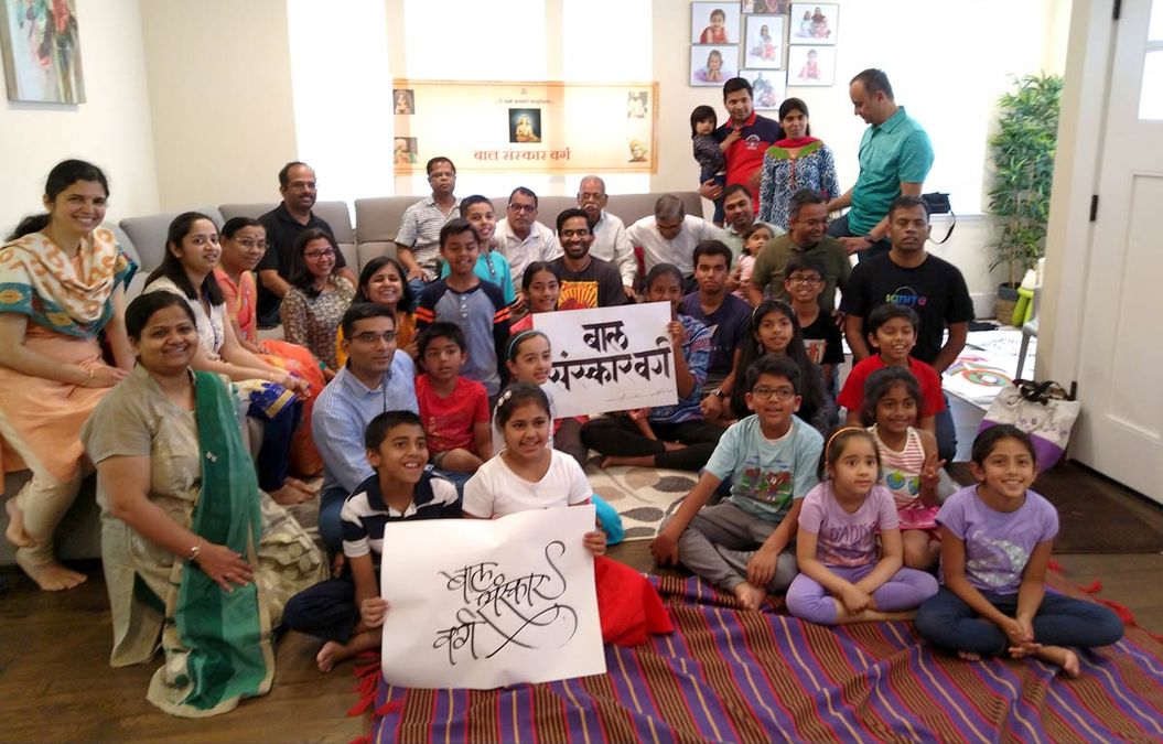 Achyut Palav Conducted A Colourful Class Of Devnagari In America