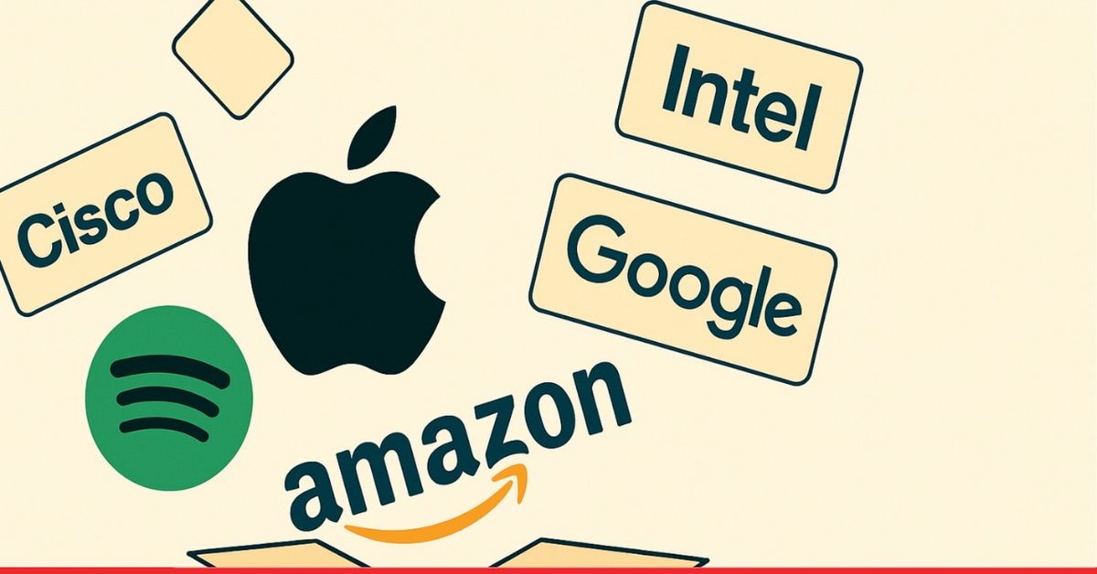 How Tech Giants Got Their Names: The Stories Behind Apple, Intel & More