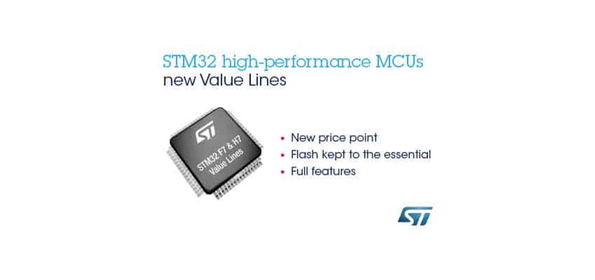 New High And Very High Performance Stm32 Value Lines From Stmicroelectronics Boost Real Time