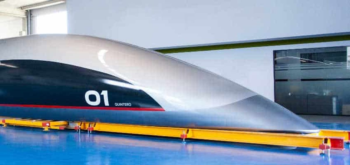 World’s first Hyperloop passenger capsule unveiled today by Hyperloop ...