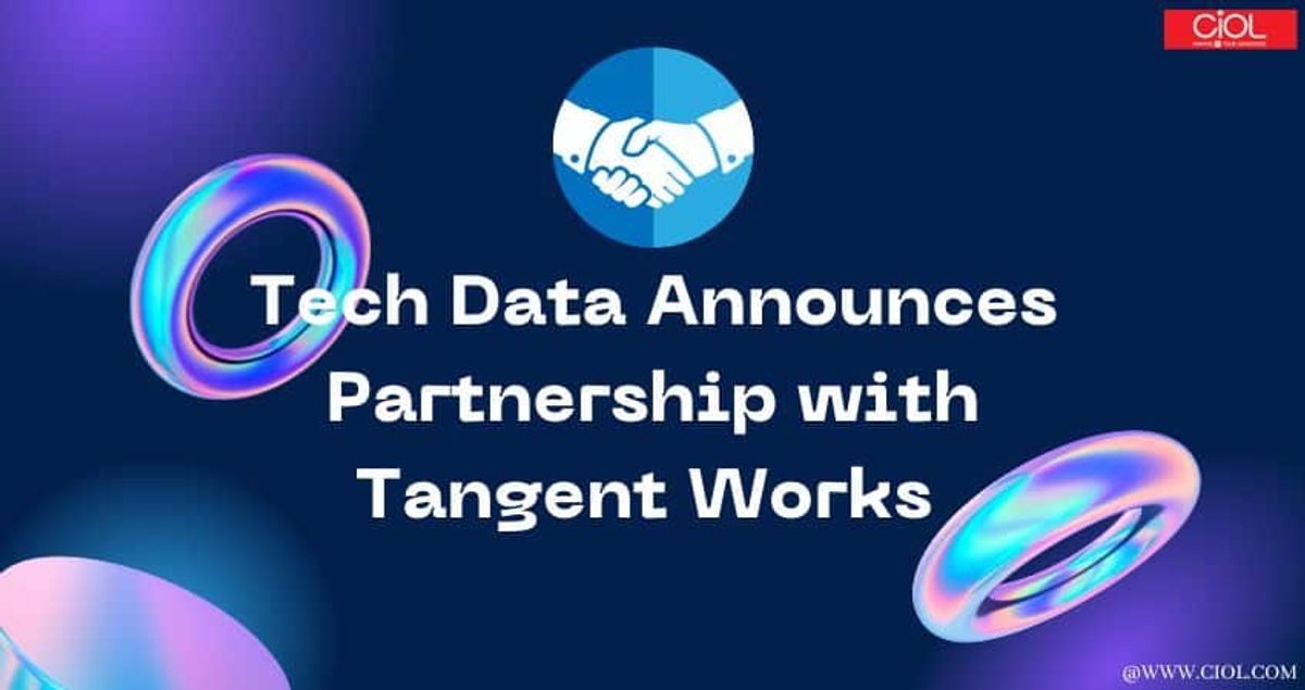 Tech Data Announces Partnership with Tangent Works in key markets ...