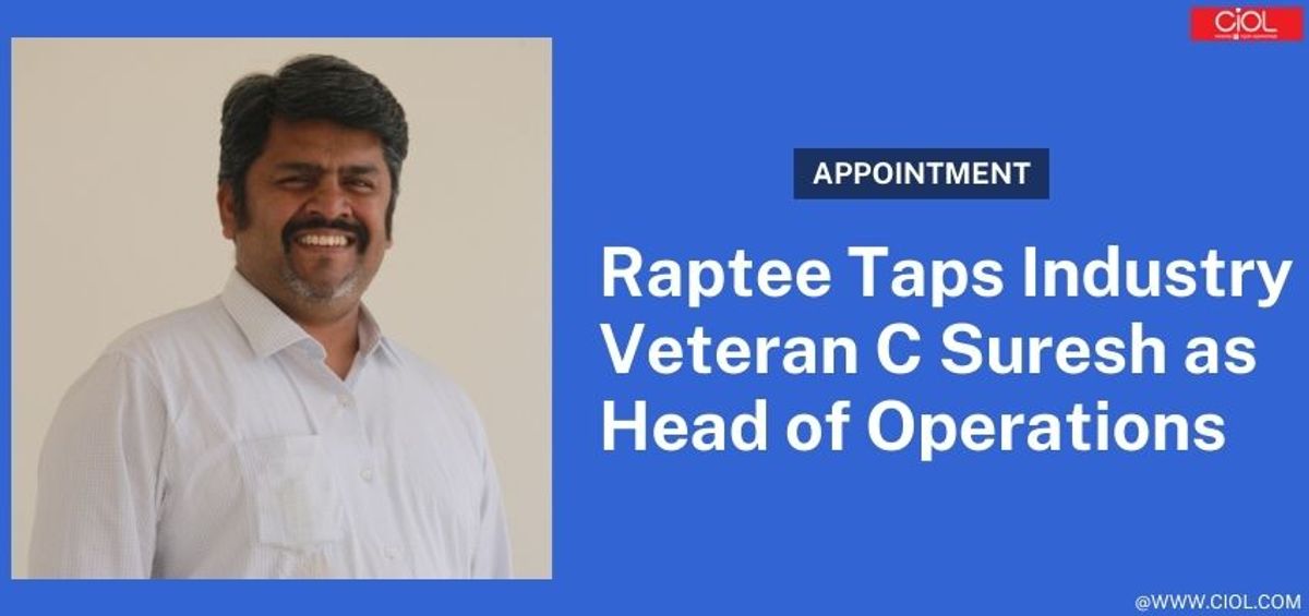 Raptee appoints former Ather and Ola Electric Veteran C Suresh as Head ...
