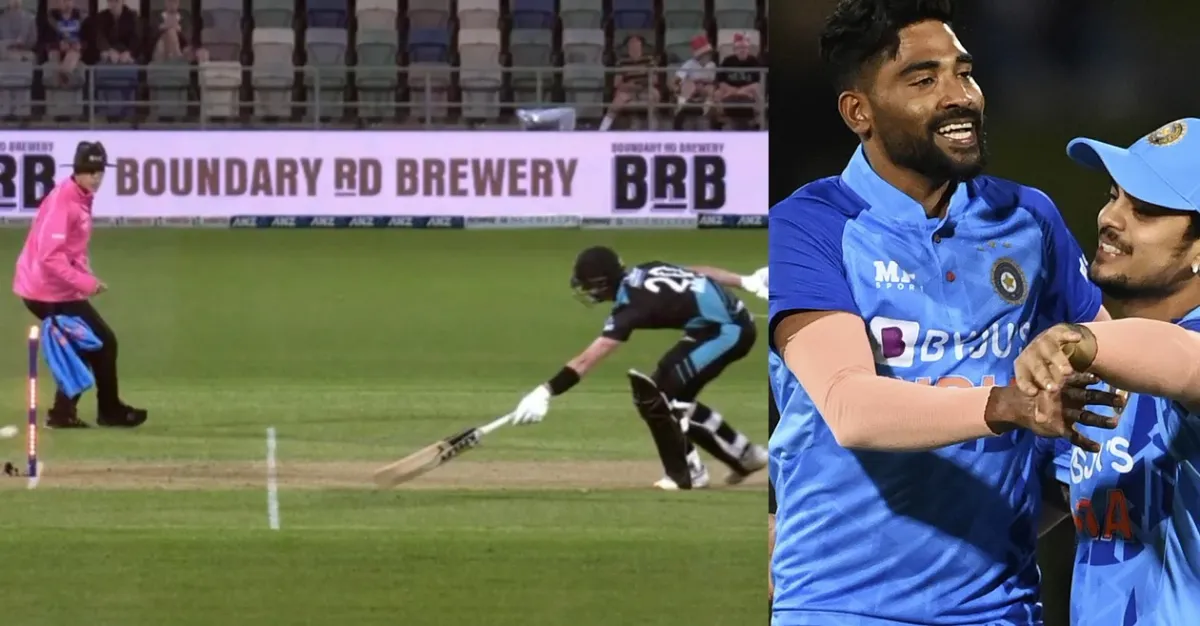 New Zealand vs India: Siraj's spectacular aim to run-out Milne is a ...