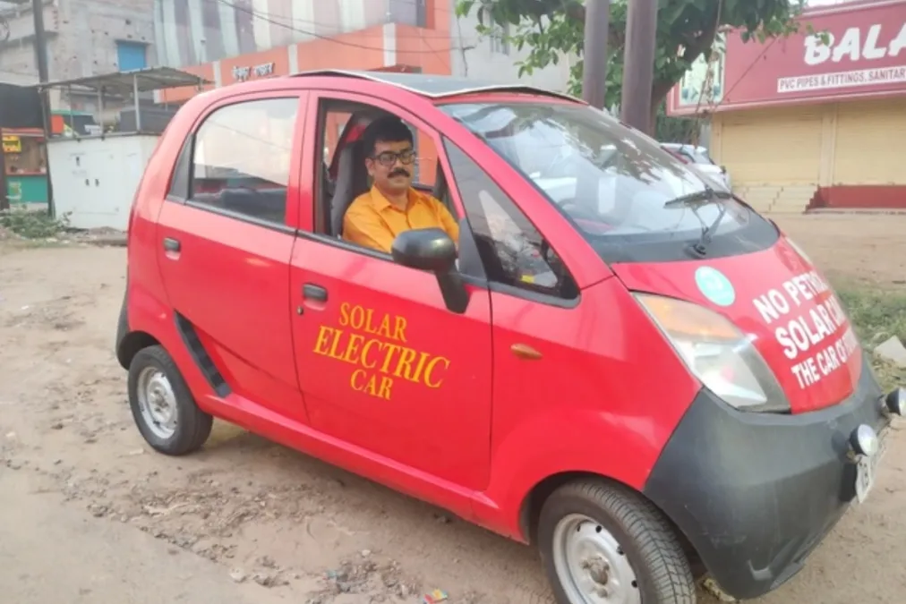Tata Nano converted into a solar-powered car, has a top speed of 80kmph ...