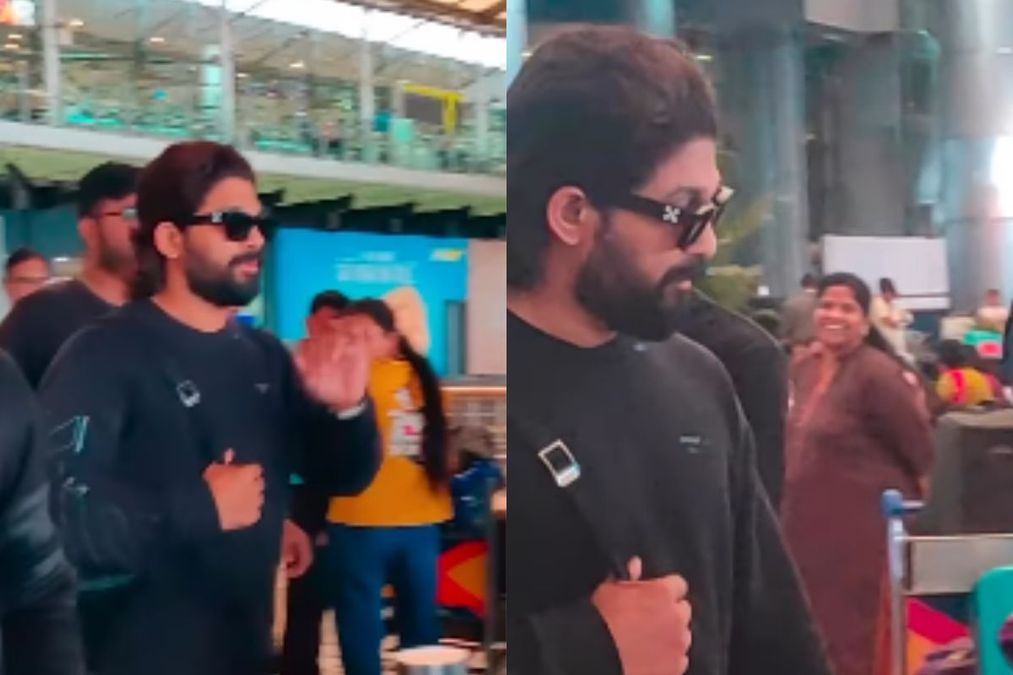 Pushpa star Allu Arjun steals hearts with his all-black look as he ...