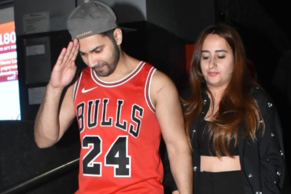Varun Dhawan, Natasha Dalal spotted walking out holding hands after a romantic dinner date ...