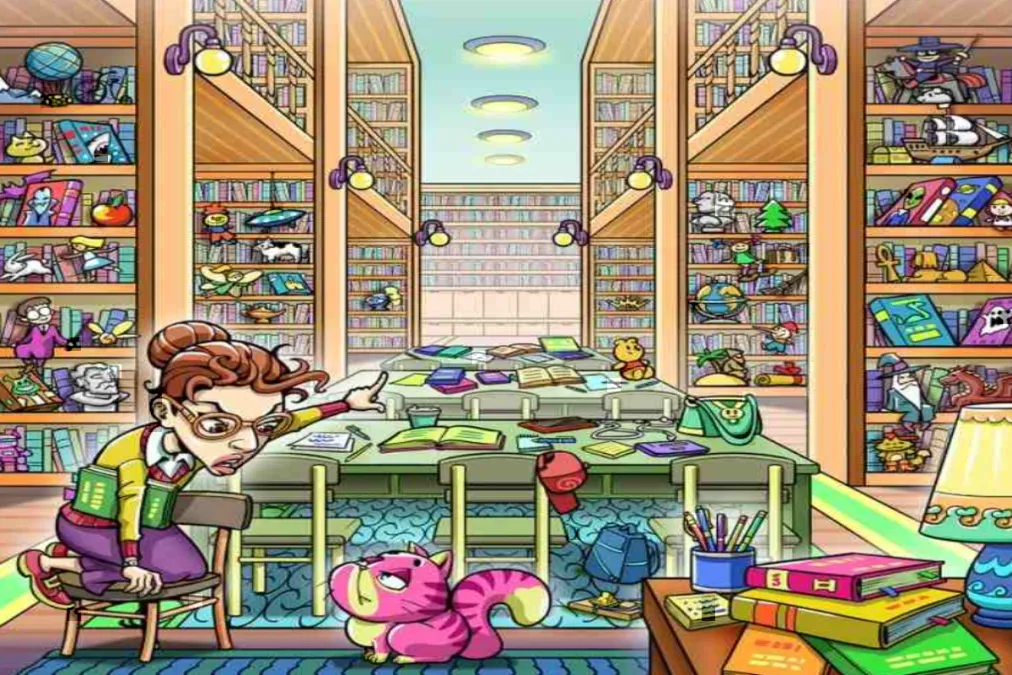 Optical Illusion: Library Mystery! Can You Find the Hidden Mouse in 9 ...