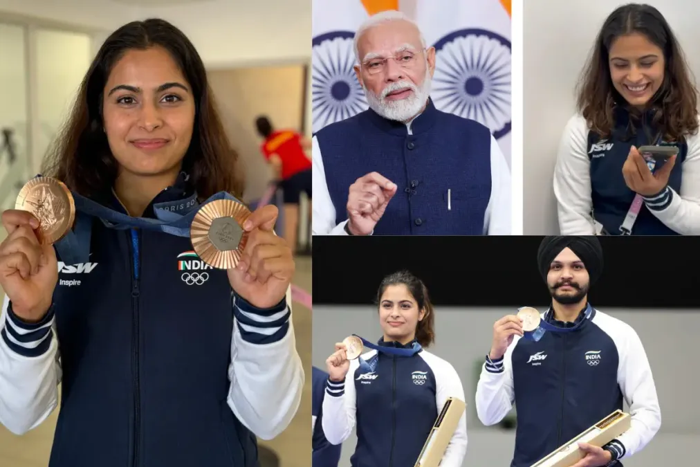 Social Media Blows Up For Manu Bhaker As PM Modi, Sachin Tendulkar, And ...