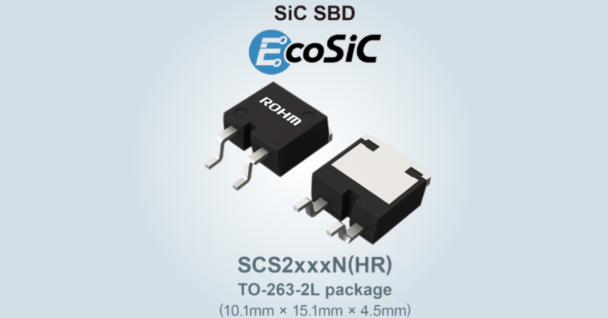 ROHM offers SiC Schottky barrier diodes for high-voltage xEV systems