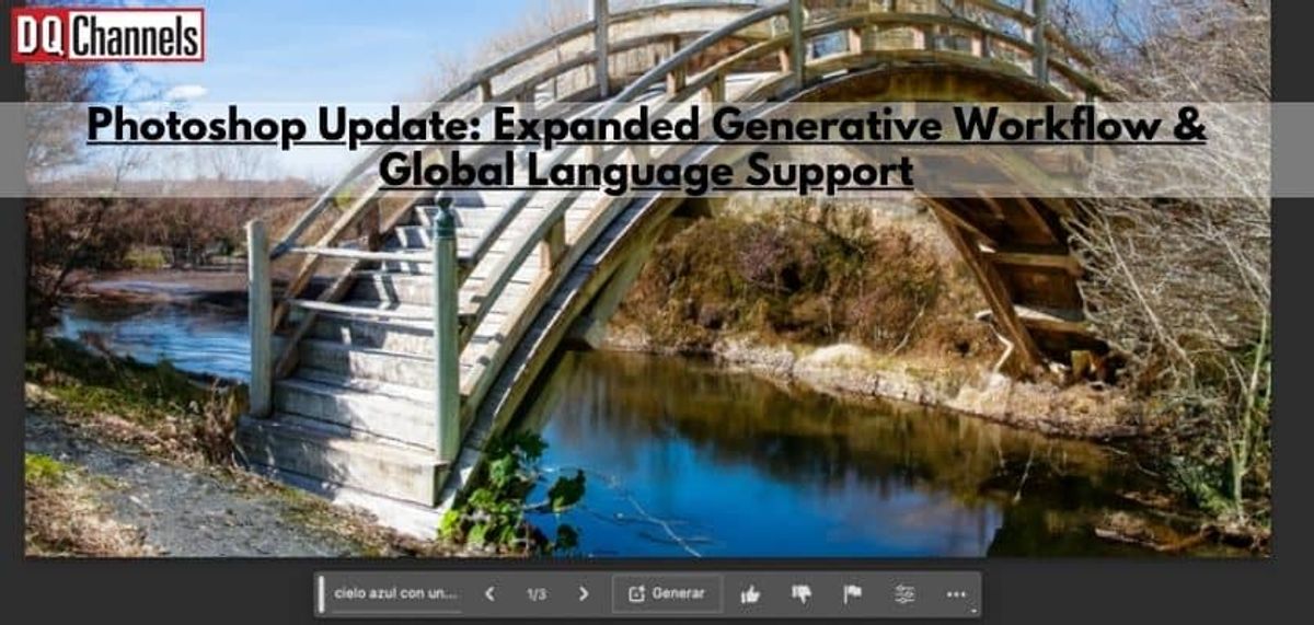 Photoshop Update: Expanded Generative Workflow & Global Language Support