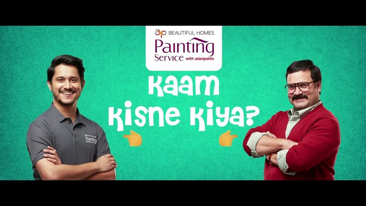 Asian Paints launches Kaam Hamara. Credit Aapka campaign for beautiful homes painting service