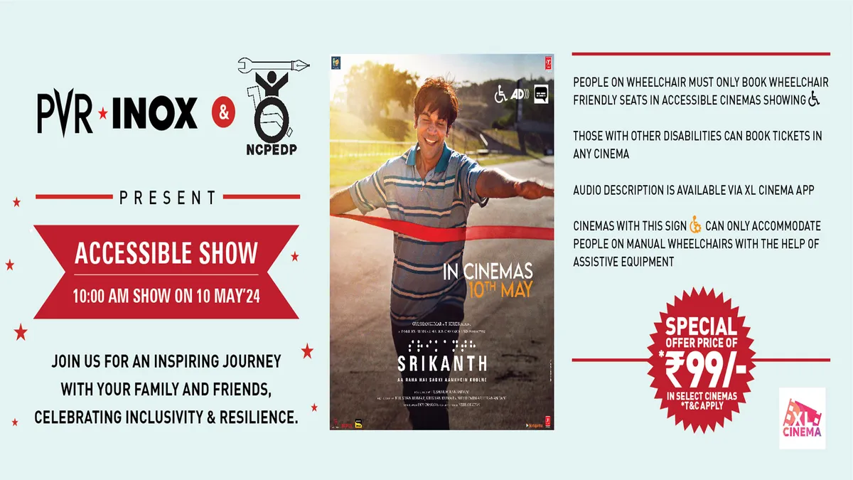 PVR INOX & NCPEDP Co-host 'Srikanth' First Day First Show