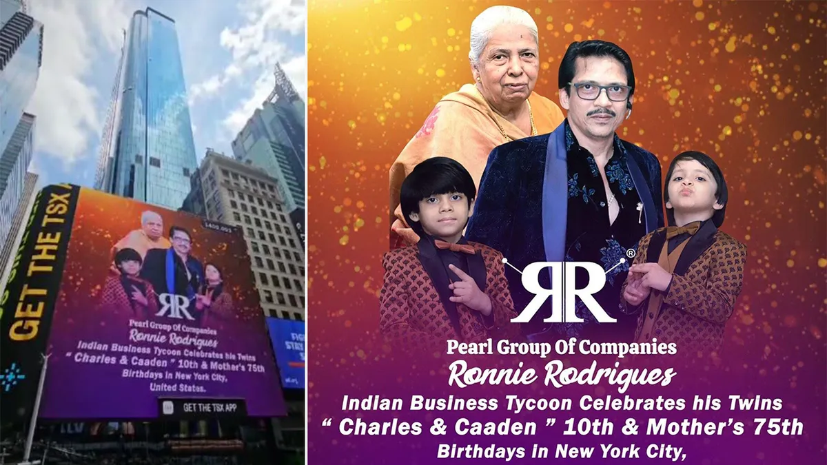 Ronnie Rodrigues Features on Times Square's Billboard!